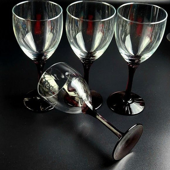 Dining | Vintage Water Goblet Domaine Purple By Libbey Glass Company ...